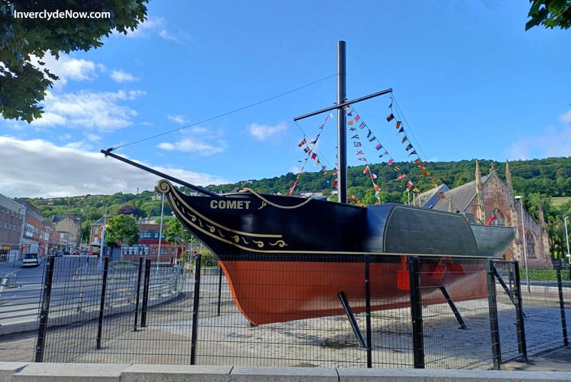 IN Pictures: New Comet Replica Completed | Inverclyde Now